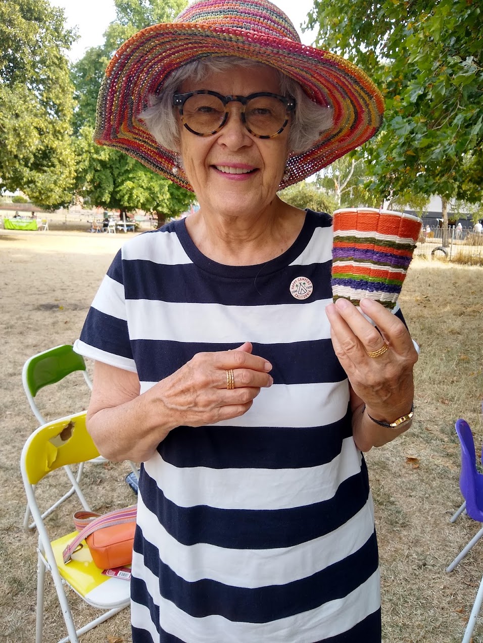 Paper cup weaving at Brixton Windmill - Kim Winter